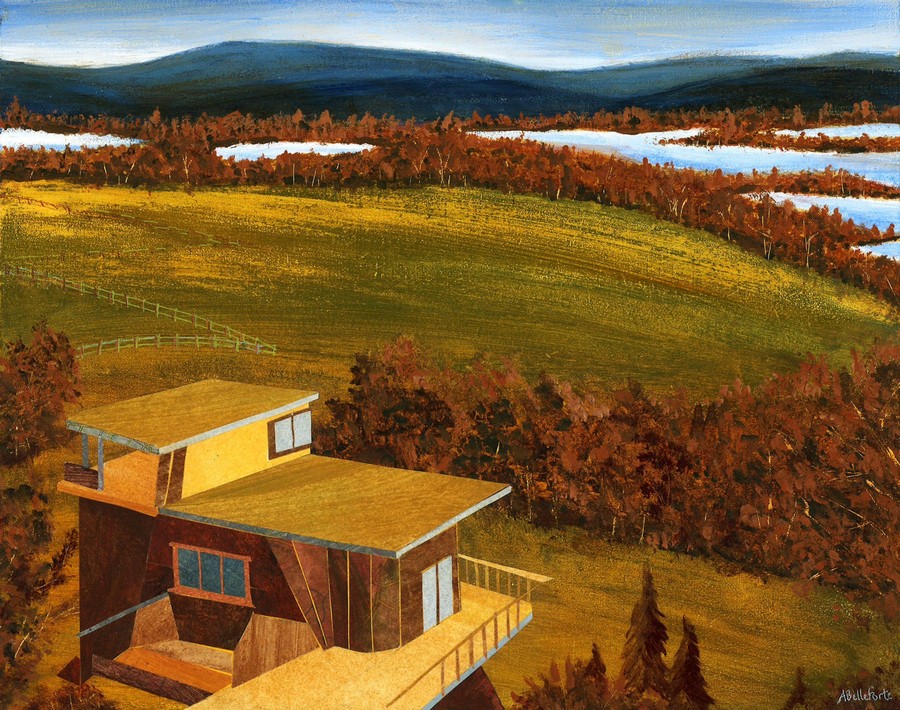 abstractions and shapes reminiscent of buildings - Anna Belleforte - Artist