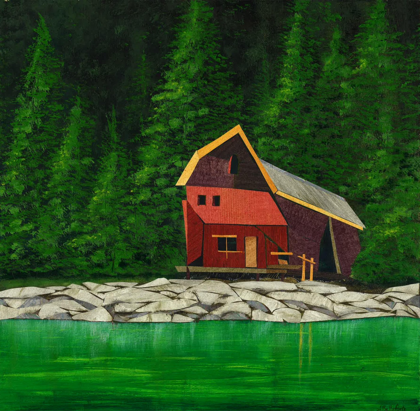 abstractions and shapes reminiscent of buildings - Anna Belleforte - Artist