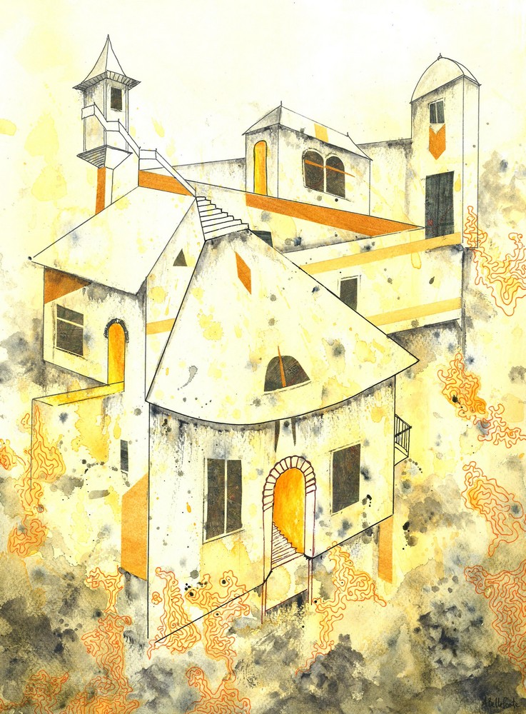 abstractions and shapes reminiscent of buildings - Anna Belleforte - Artist